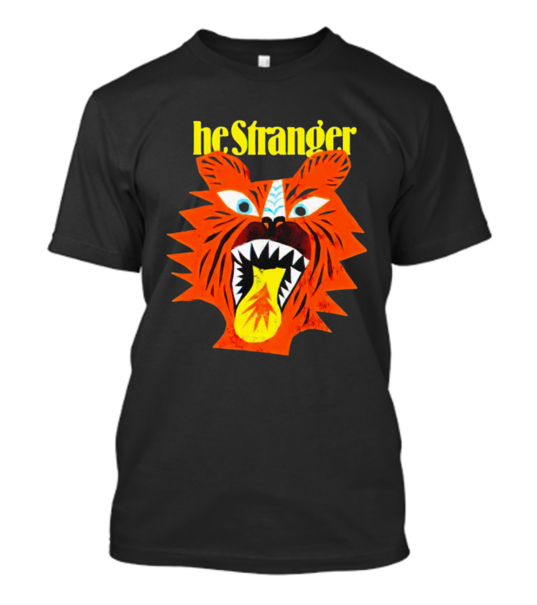 He Stranger Tiger Fierce Roaring Face T-Shirt