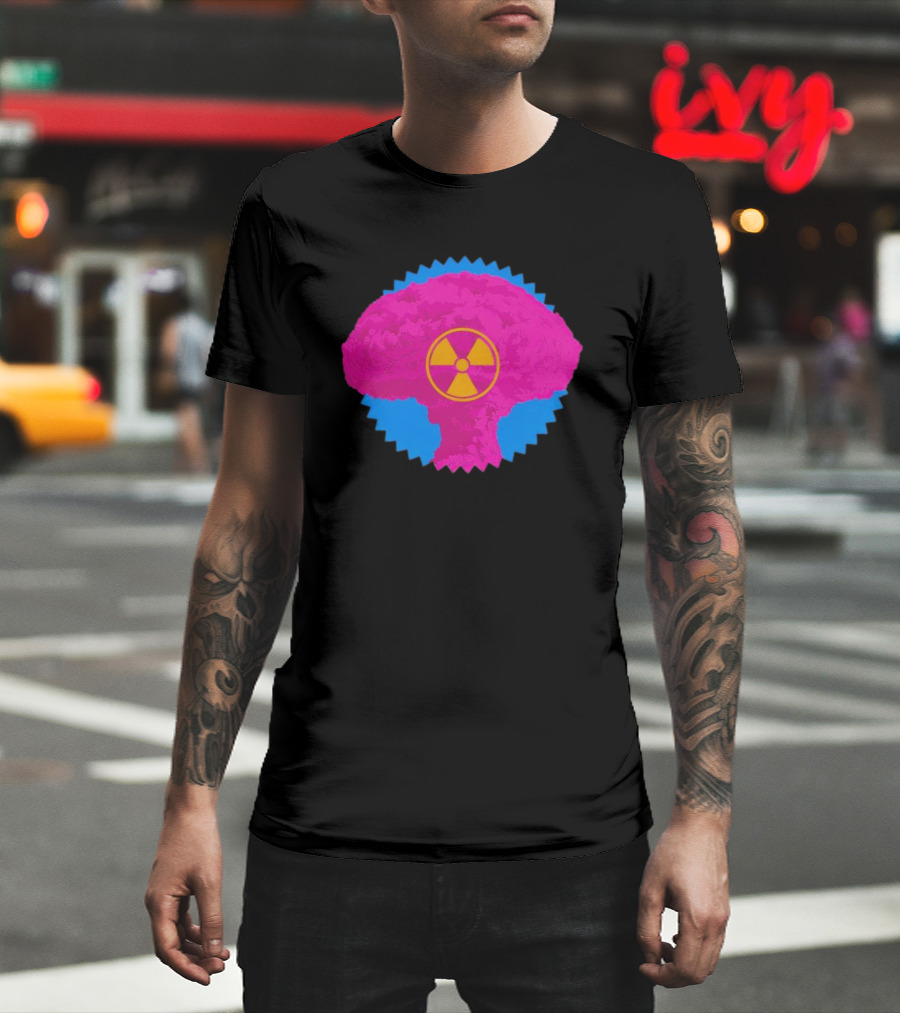 Barbie Box Office Bomb Pink Mushroom Cloud With Radiation T-Shirt