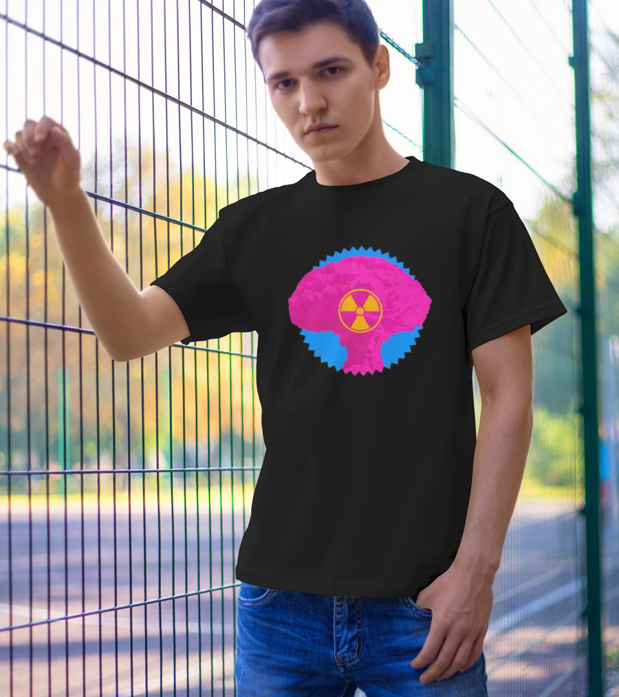 Barbie Box Office Bomb Pink Mushroom Cloud With Radiation T-Shirt