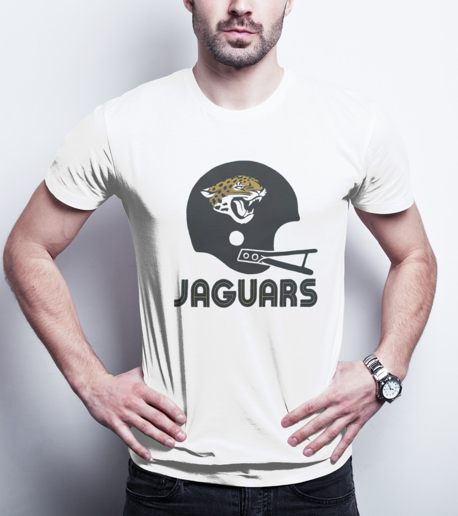 Jaguars Helmet With Jaguar Head T-Shirt