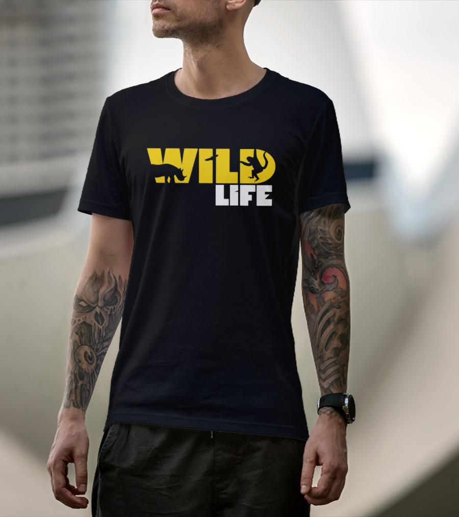 Wild Life Rhino Monkey T-Shirt
