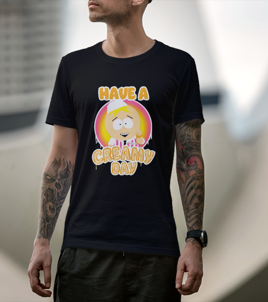 Have A Creamy Day DikinBaus Hot Dogs Ice Cream Cone T-Shirt