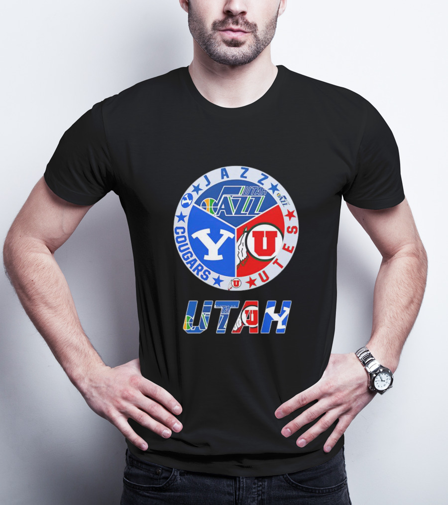 Jazz Cougars Utes Utah Sports Team T-Shirt