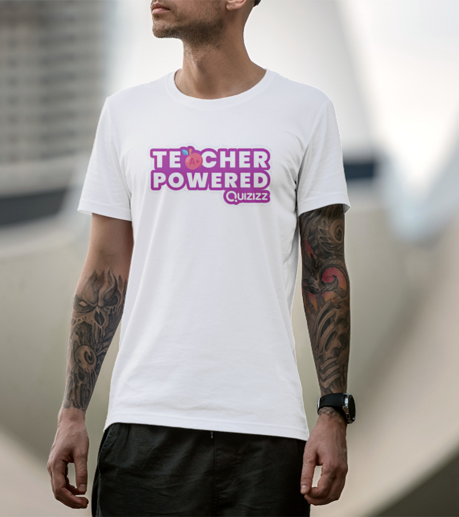 Teacher Powered Quizizz A+ Apple T-Shirt