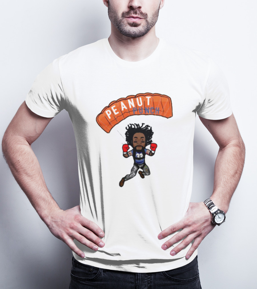 Charles Tillman Peanut Punch Parachute Skydiving Adventure T-Shirt