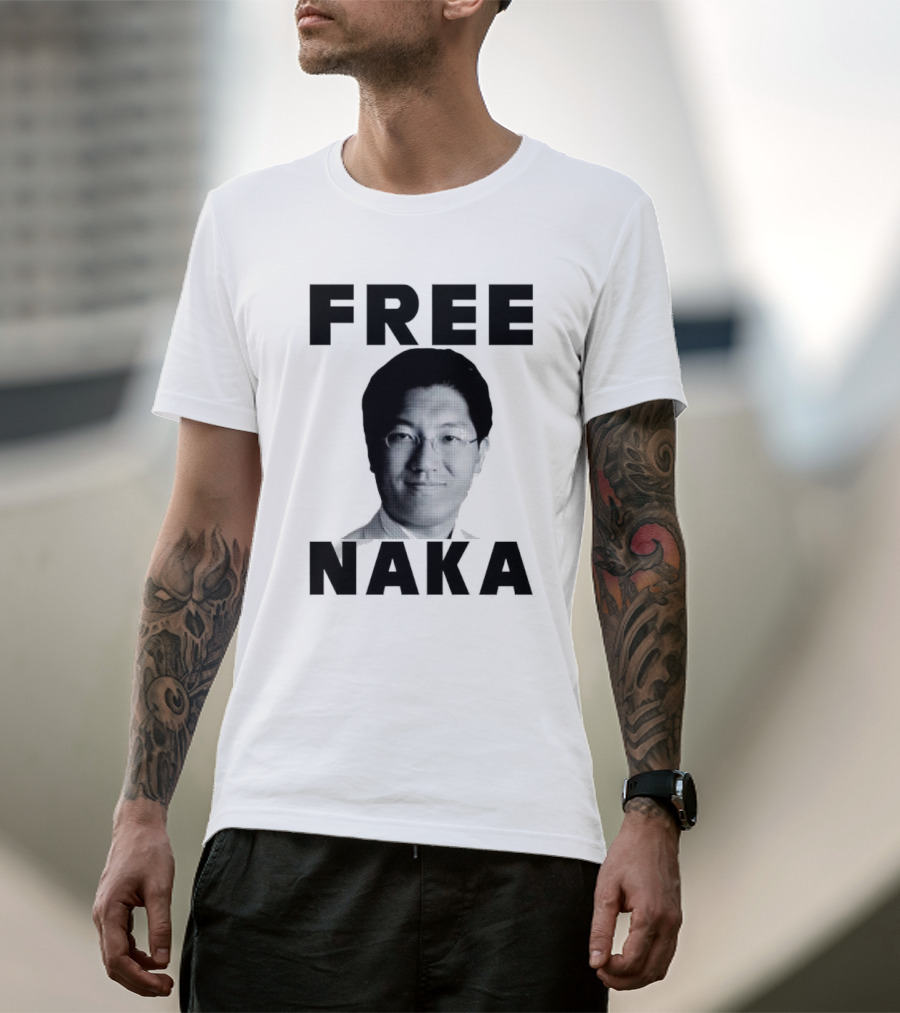 FREE NAKA Black White Pixelated T-Shirt