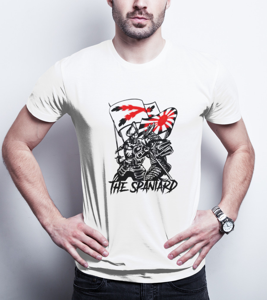 The Spaniard Knight With Dual Red Flags T-Shirt