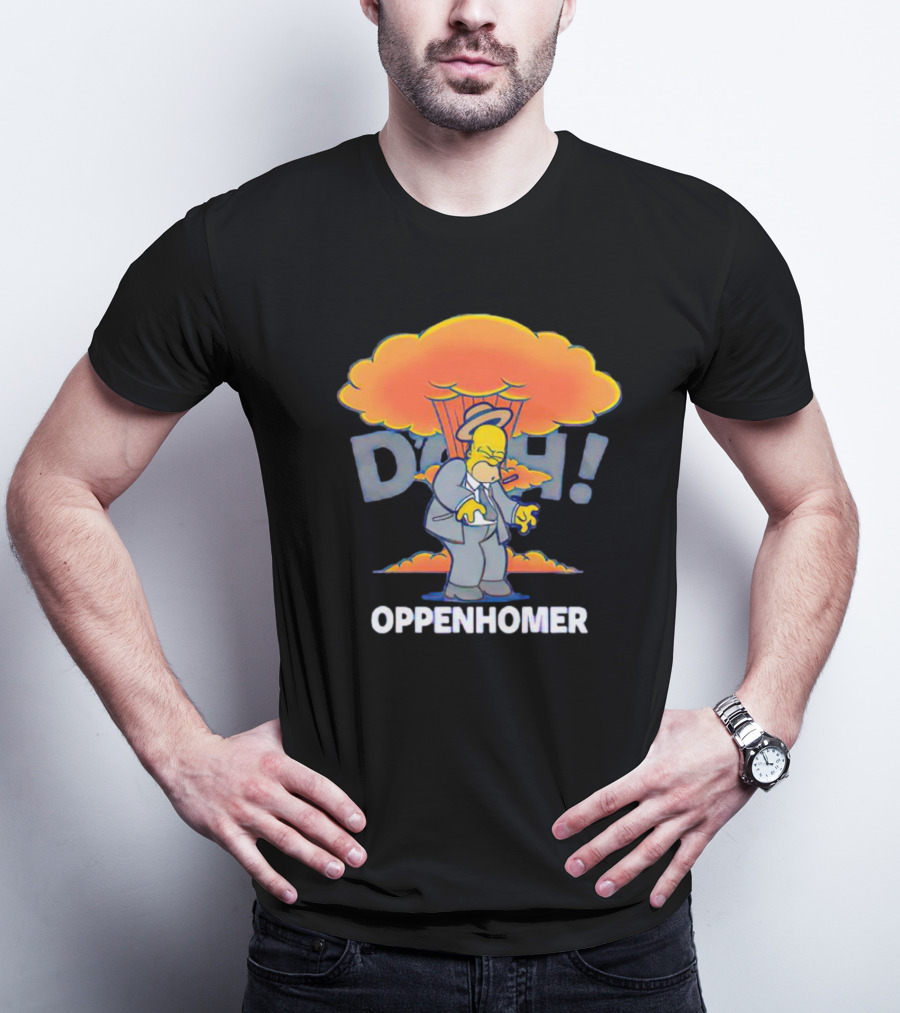 Homer Simpson D'oh Oppenhomer Explosion T-Shirt