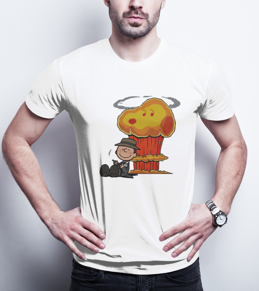Oppeanutheimer Snoopy Explosion With Charlie Brown Smoking T-Shirt