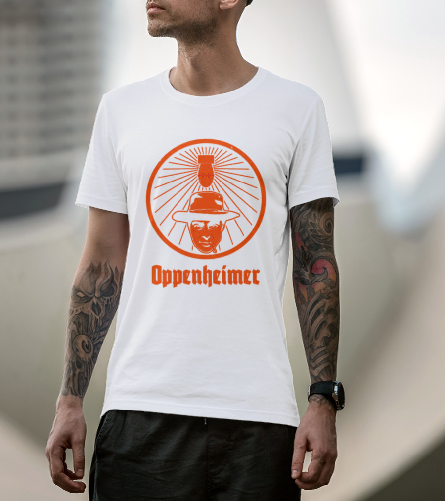 Oppenheimer Atom Meister Iconic Bomb Hat T-Shirt