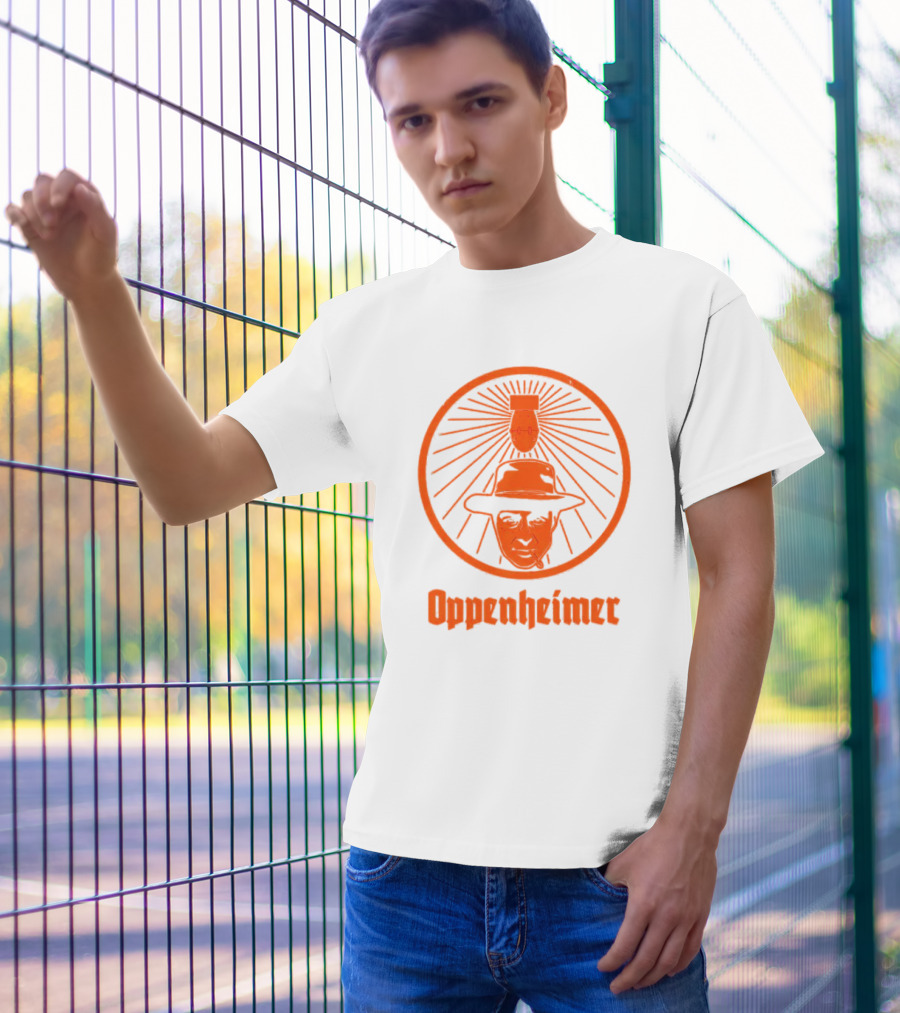 Oppenheimer Atom Meister Iconic Bomb Hat T-Shirt