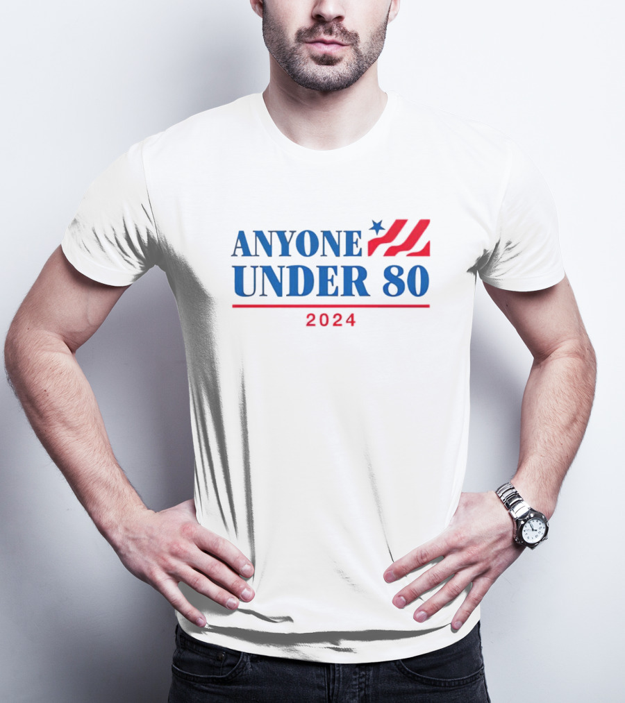 Anyone Under 80 Star Stripes T-Shirt