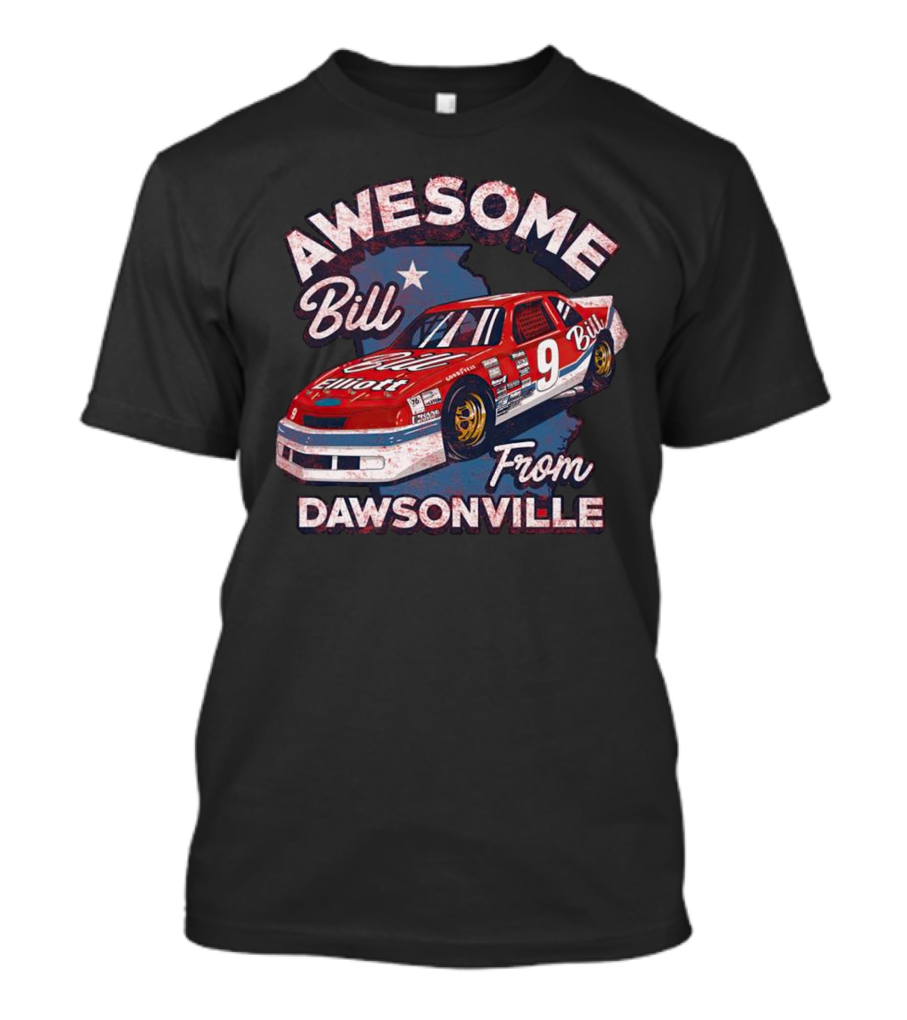 Awesome Bill Elliott From Dawsonville Racing Legend Number Nine T-Shirt
