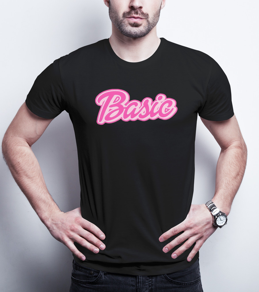 Basic Barbie Pink Script T-Shirt