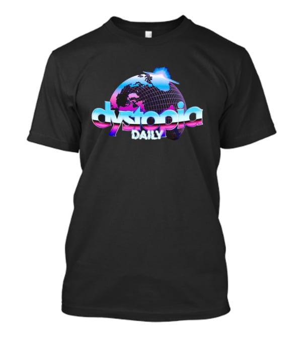 Dystopia Daily Retro Futuristic Globe T-Shirt