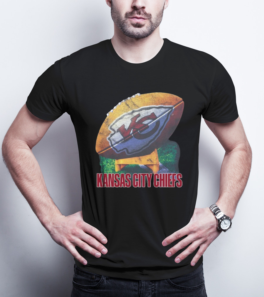 Kansas City Chiefs Vintage Rugby Ball T-Shirt