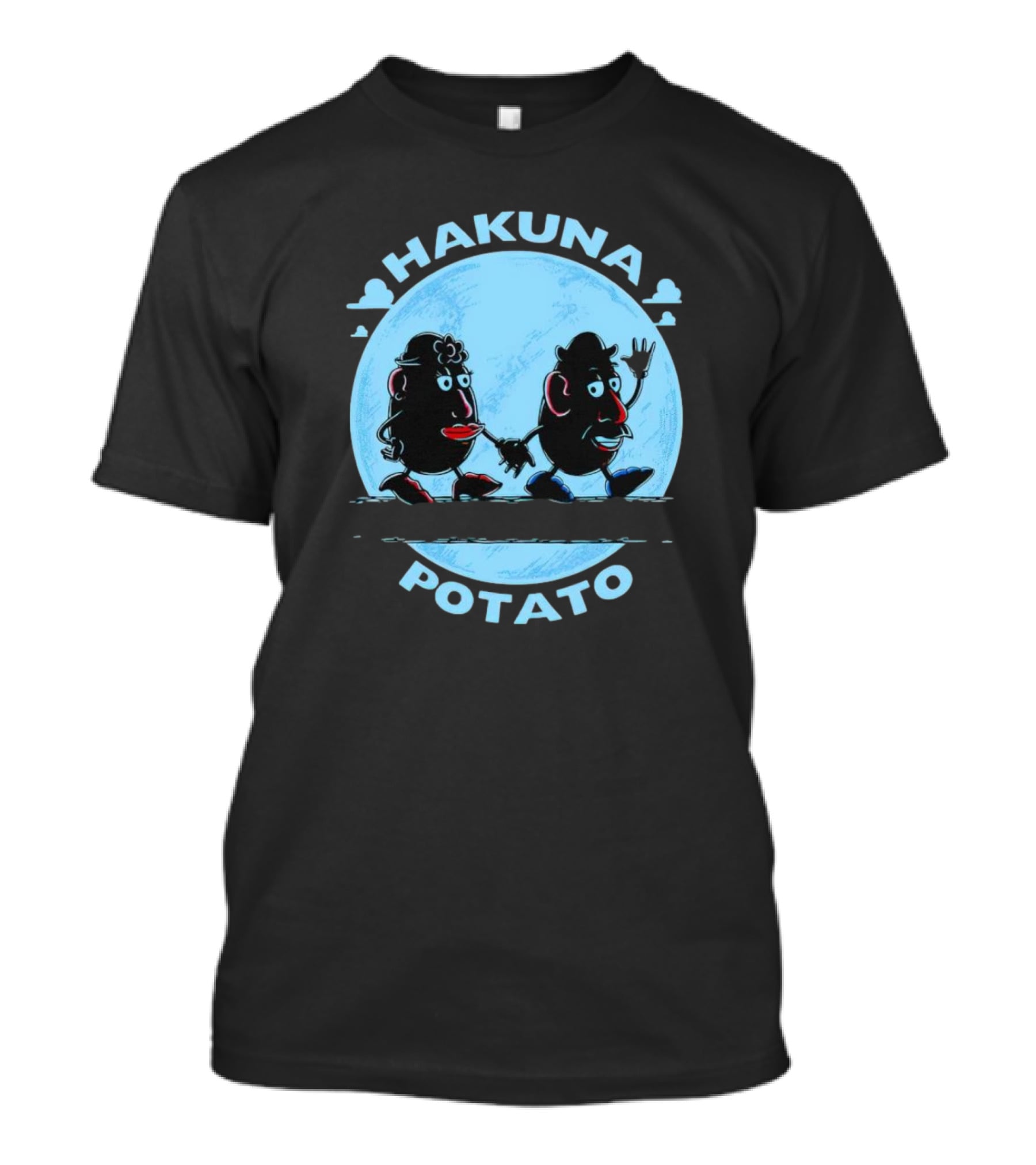 Hakuna Potato Walking Pastel Moon T-Shirt
