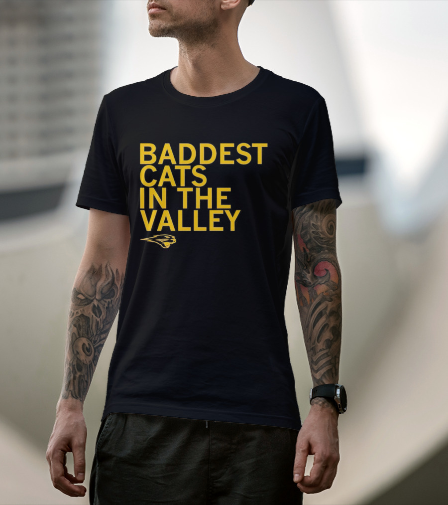 Baddest Cats In The Valley Northern Iowa Panthers T-Shirt