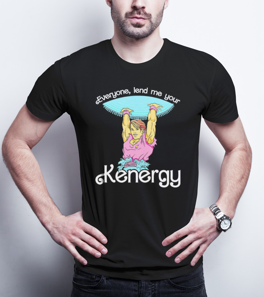Everyone Lend Me Your Kenergy 80s Workout Style With Colorful Fitness T-Shirt