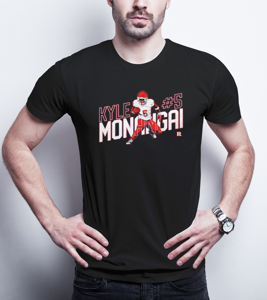 Kyle Monangai #5 Football Caricature R T-Shirt