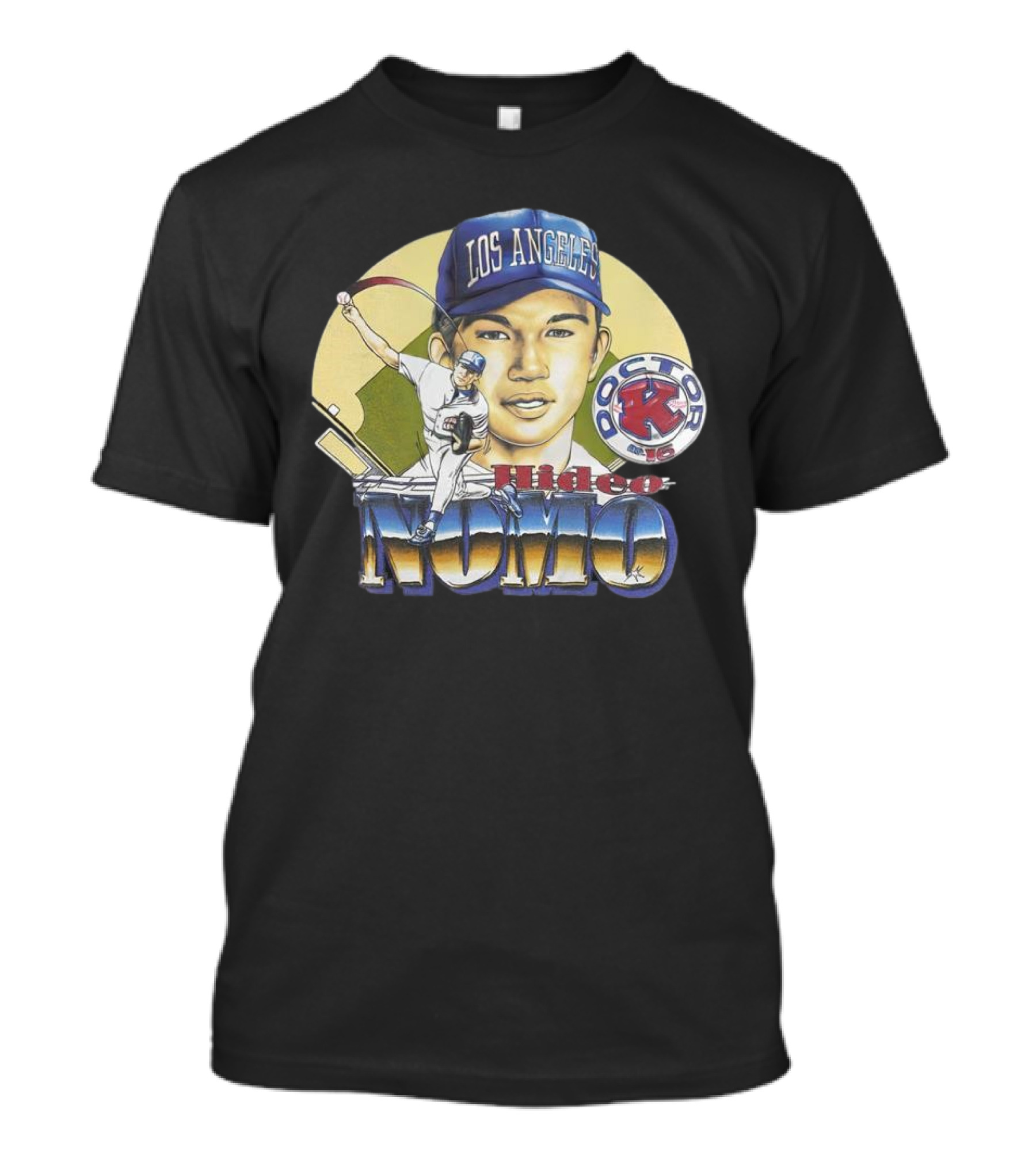Los Angeles Dodgers Hideo Nomo Doctor K 16 Vintage T-Shirt