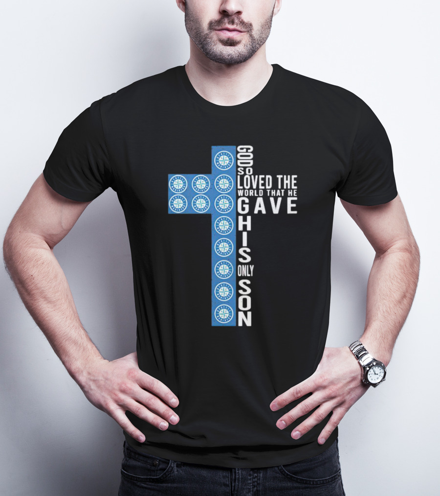 Mariners Cross God So Loved The World That He Gave His Only Son T-Shirt