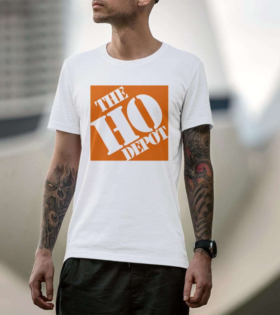 The Ho Depot Orange Square T-Shirt