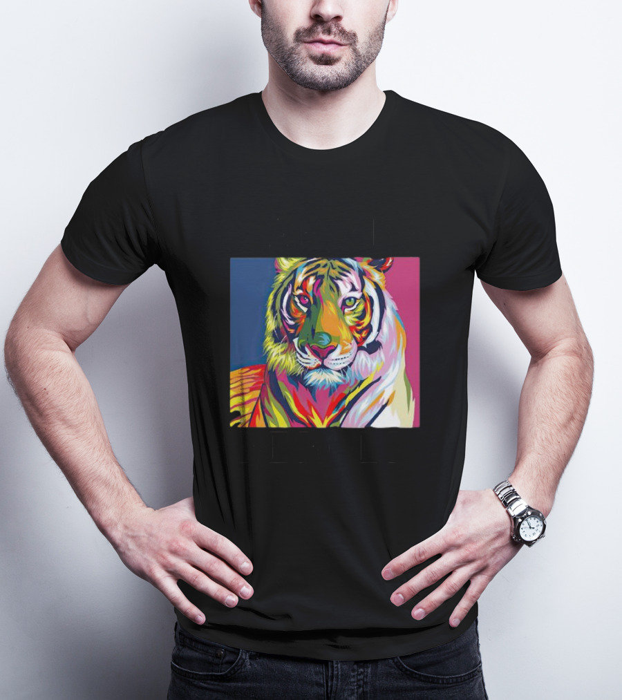 Dareto Be Bold Colorful Tiger T-Shirt