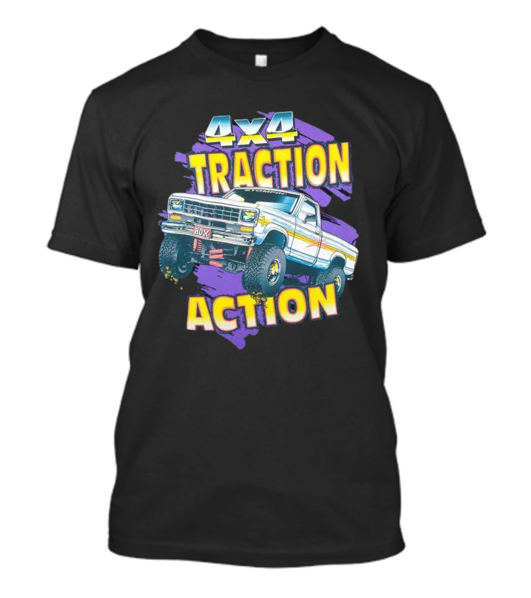 4x4 Traction Action Vintage Truck ROXX T-Shirt