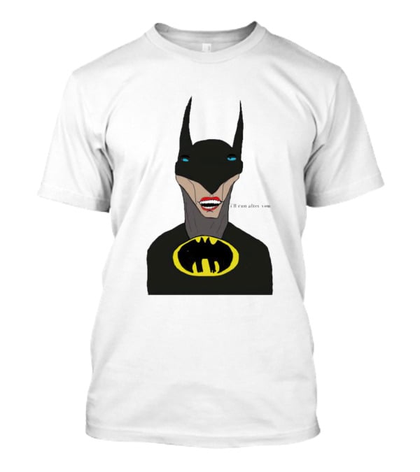 Batman I'll Run After You Joker-Inspired Face With Iconic Bat T-Shirt