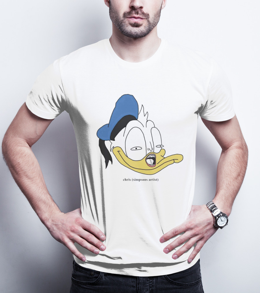 Donna Duck Chris Simpsons Artist Character Blue Hat T-Shirt