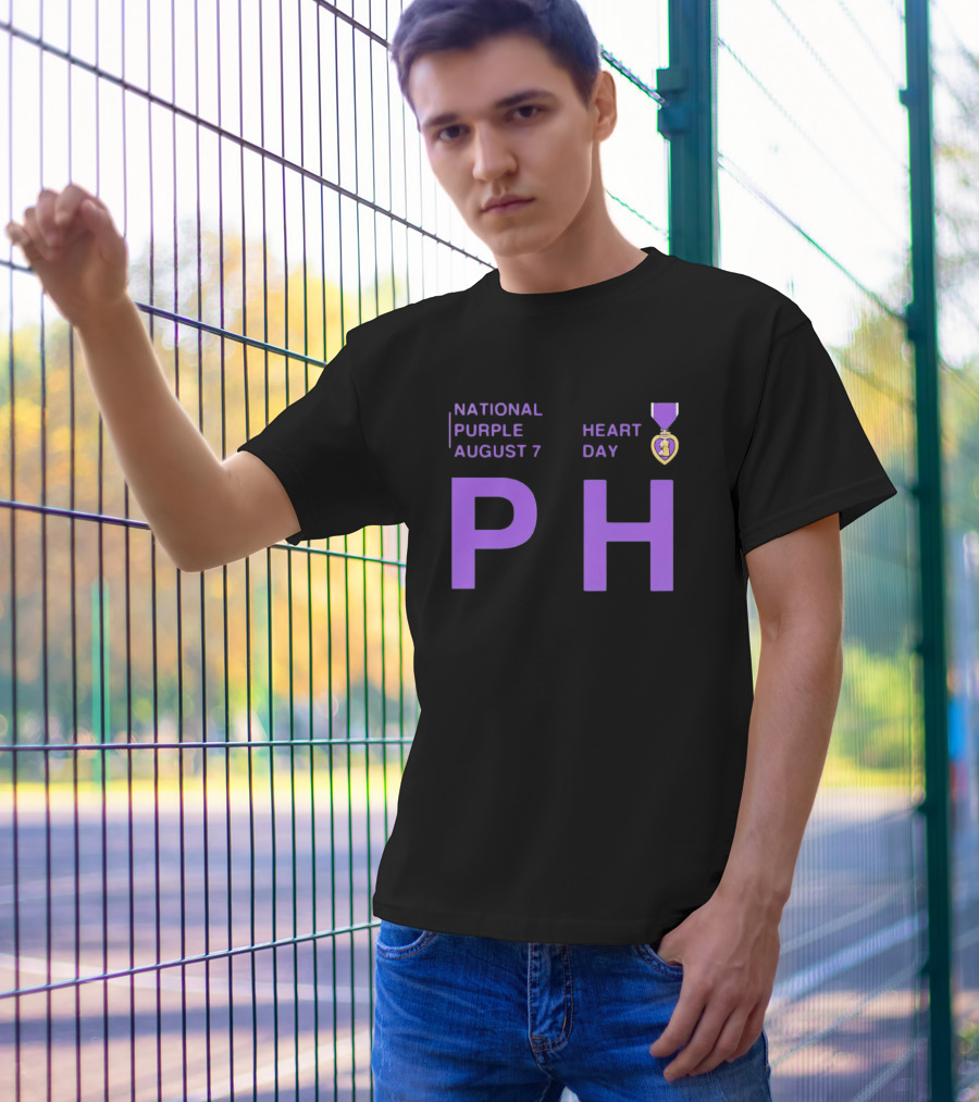 National Purple Heart Day August 7 PH T-Shirt