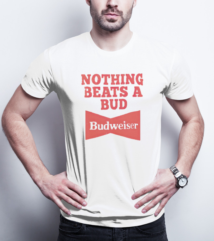 Budweiser Nothing Beats A Bud Red Bowtie T-Shirt