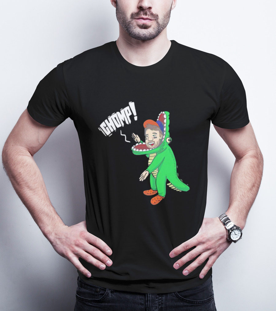 Chomp Chas McCormick Crocodile Costume Character T-Shirt