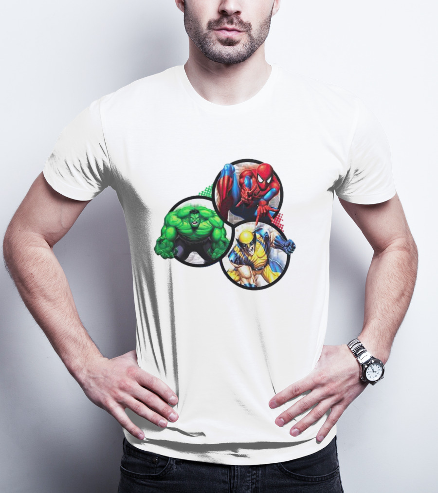 Marvel's Trinity Hulk Spider-Man Wolverine T-Shirt