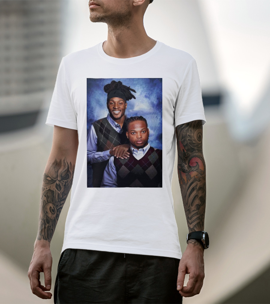 Tennessee Titans Derrick Henry DeAndre Hopkins Step Brothers Photo T-Shirt