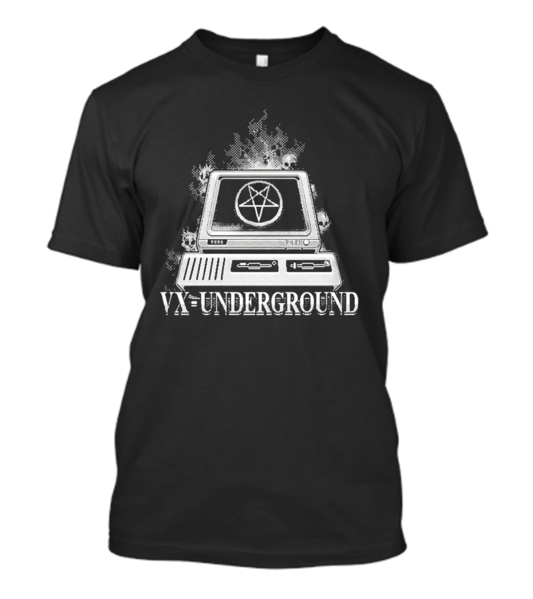 VX-Underground Retro Computer With Pentagram T-Shirt