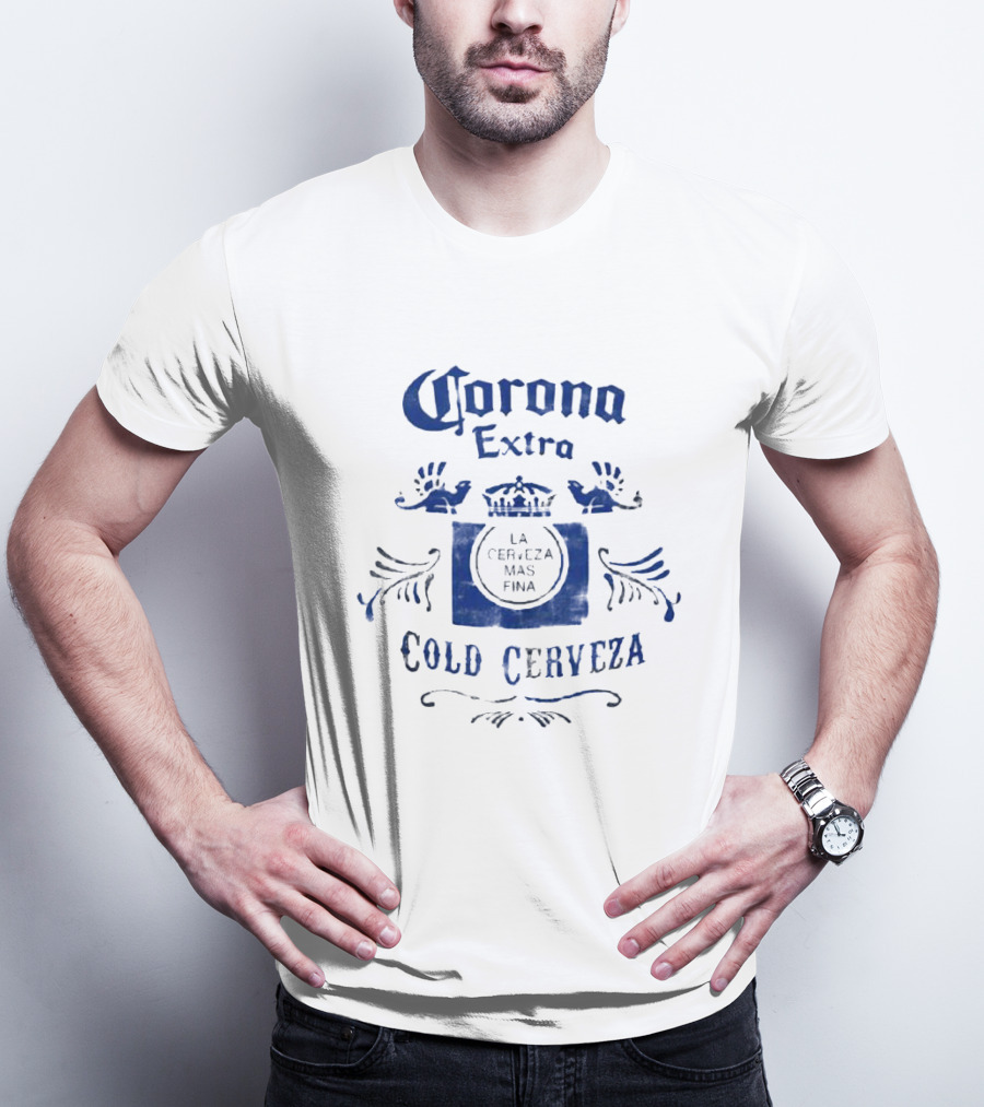 Corona Extra La Cerveza Mas Fina Cold Cerveza T-Shirt