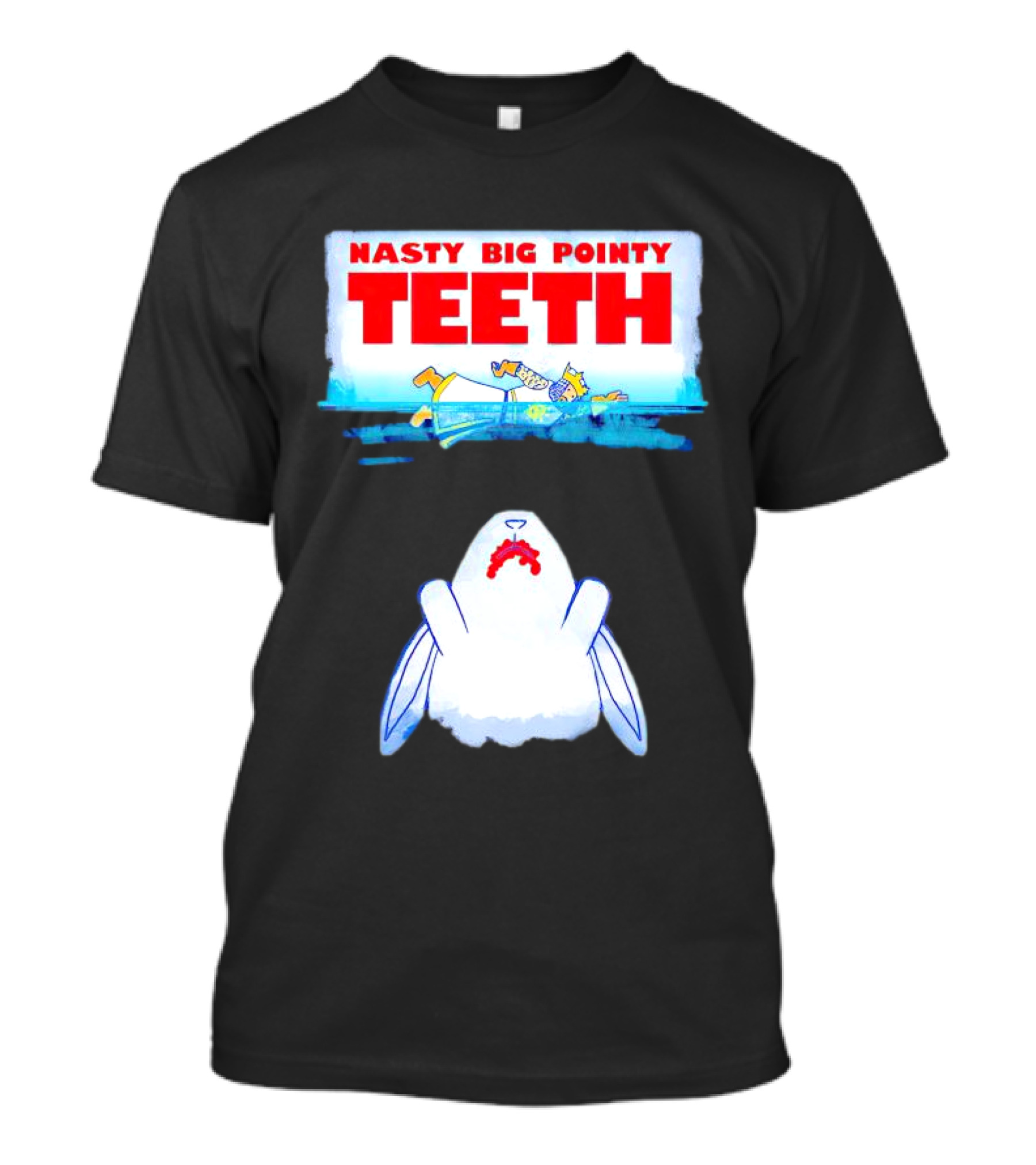 NASTY BIG POINTY TEETH Rabbit Parody With Knight T-Shirt