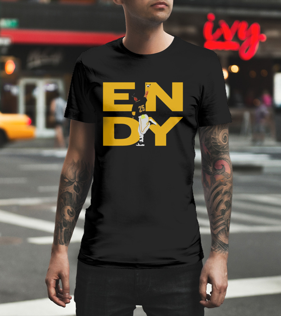 Pirates Endy Rodriguez 25 Celebration Run T-Shirt