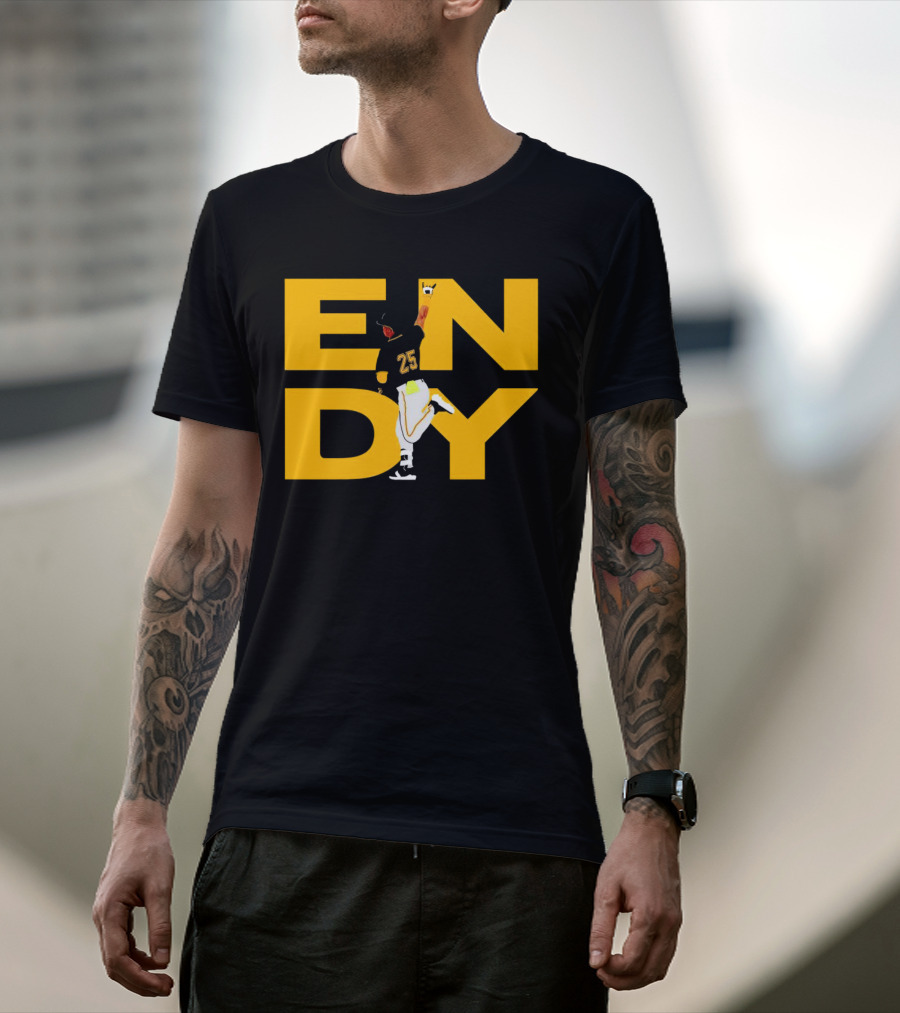 Pirates Endy Rodriguez 25 Celebration Run T-Shirt