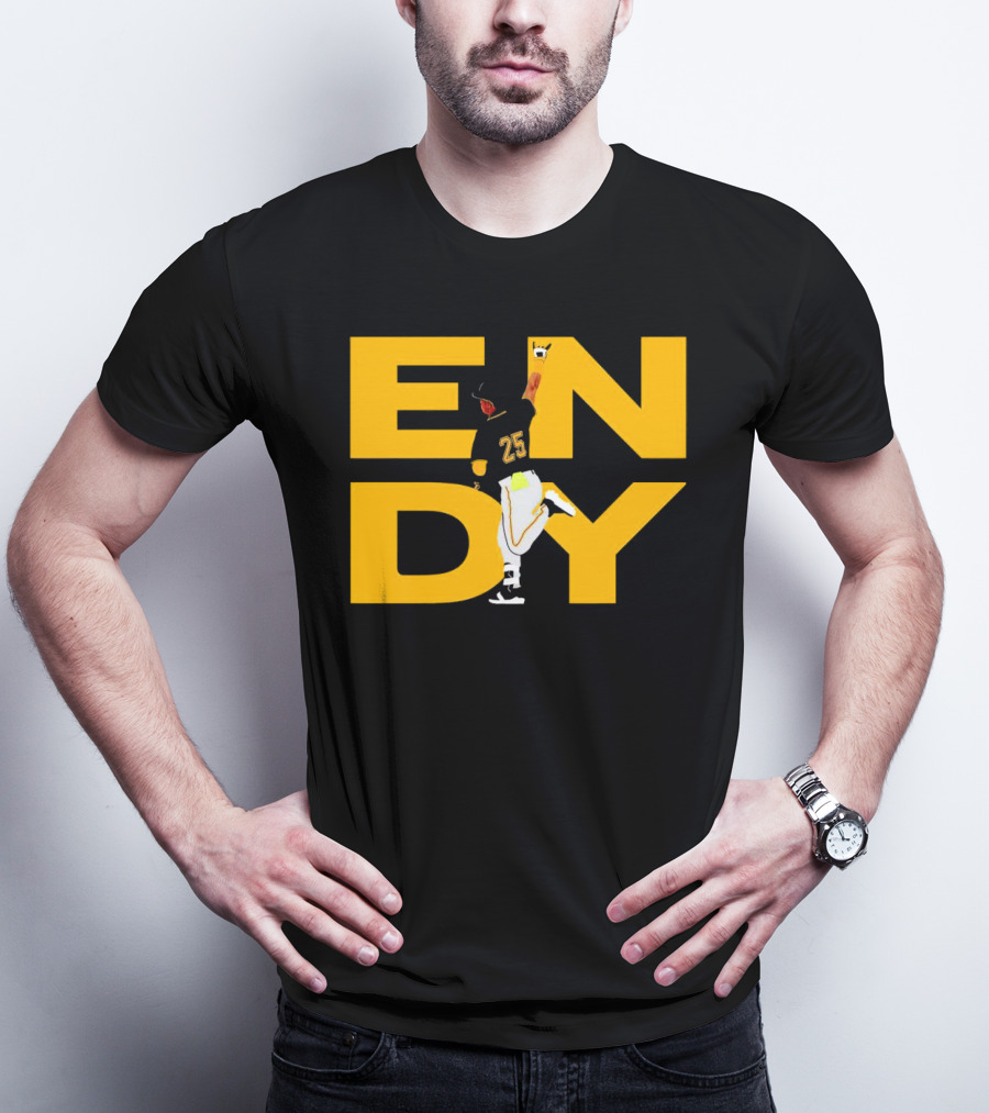 Pirates Endy Rodriguez 25 Celebration Run T-Shirt