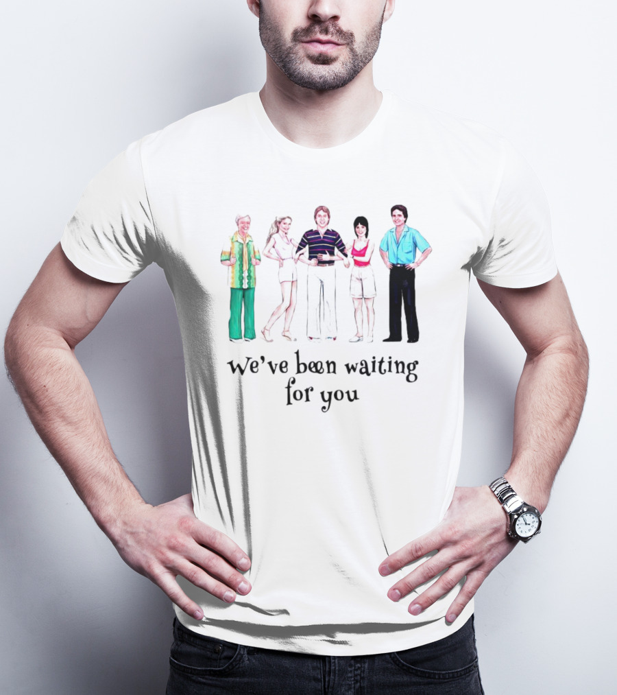 We’ve Been Waiting For You With Iconic 70s TV Show Characters T-Shirt