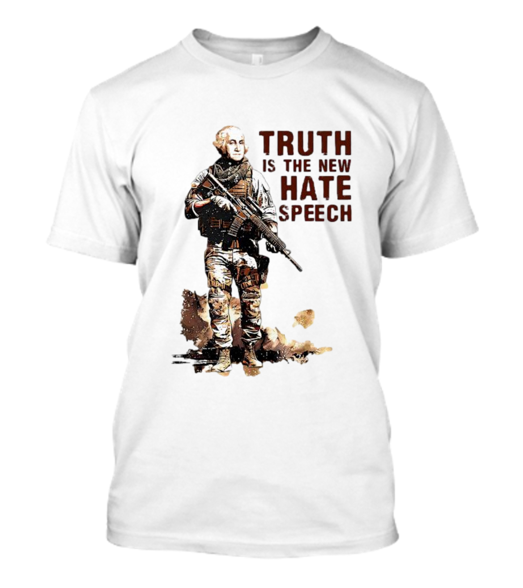 George Washington Truth Is The New Hate Speech Soldier T-Shirt
