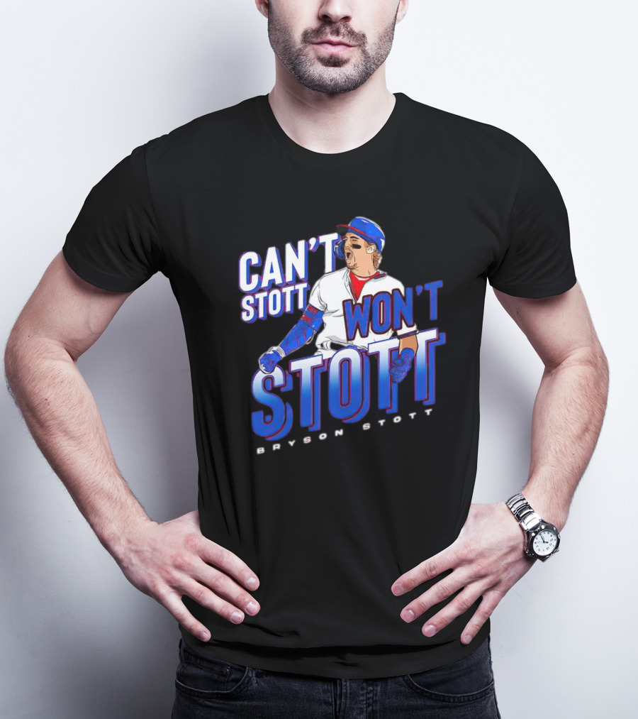 Bryson Stott Can't Stott Won't Stott Baseball Player T-Shirt