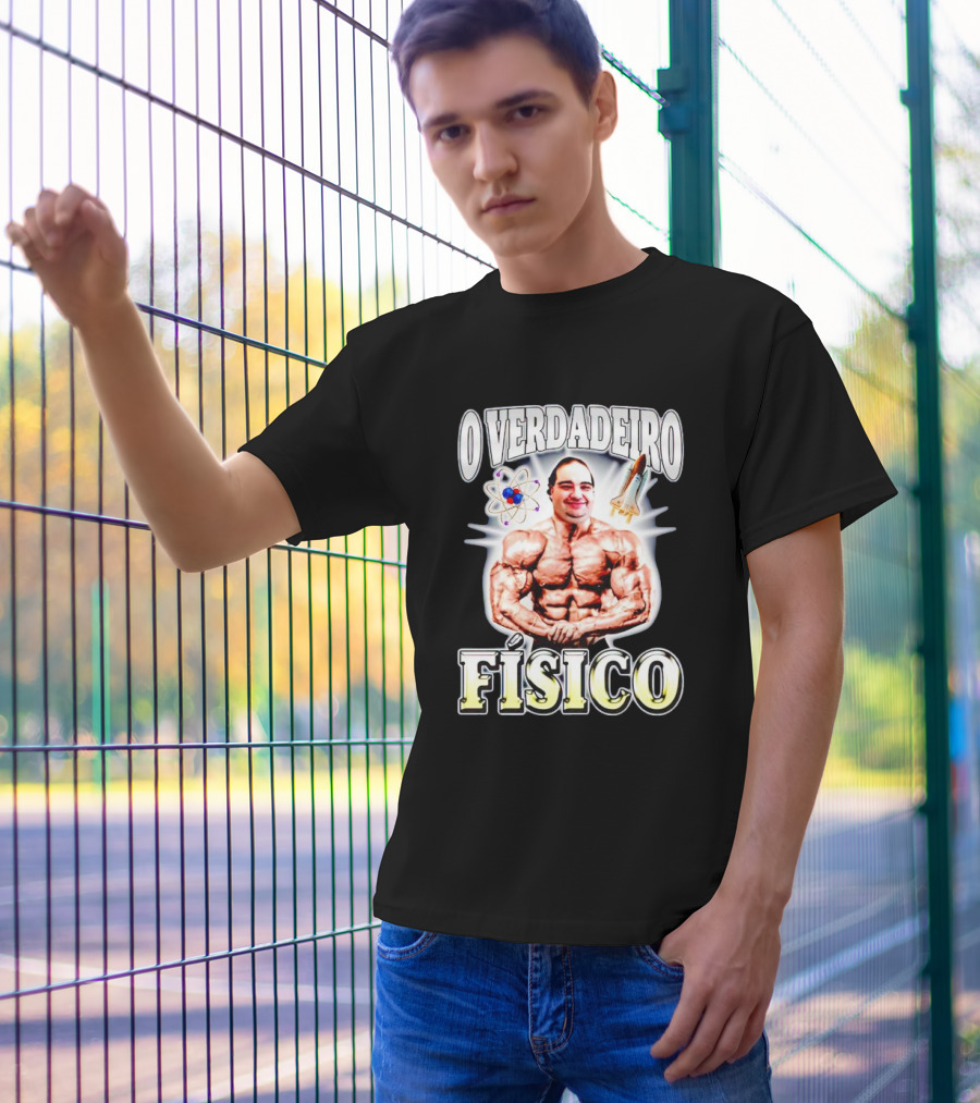 O Verdadeiro Físico Musculoso Com Átomo E Foguete T-Shirt