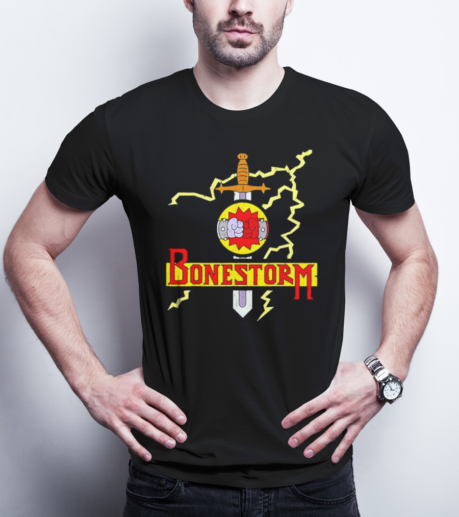 Bonestorm Sword And Lightning Vintage T-Shirt