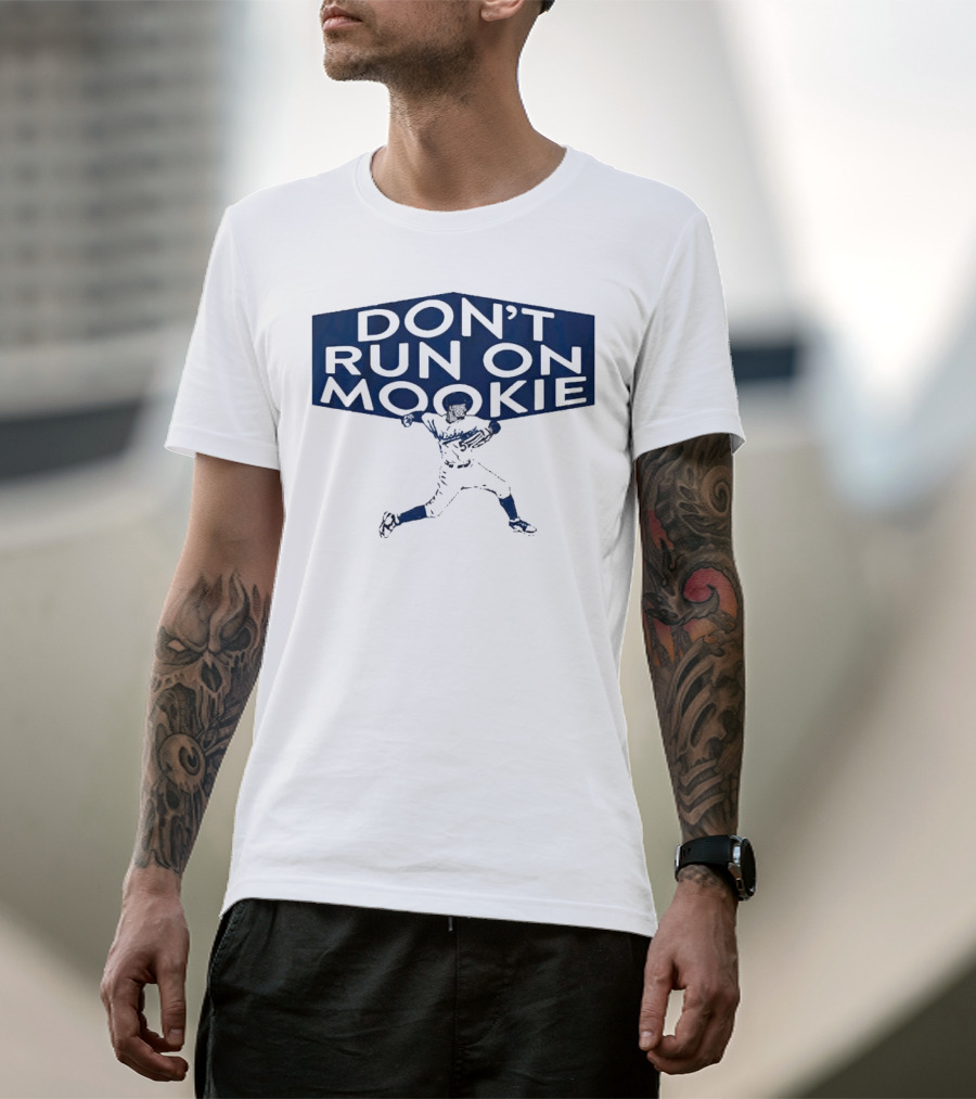 DON’T RUN ON MOOKIE PLAYER SILHOUETTE BASEBALL T-Shirt
