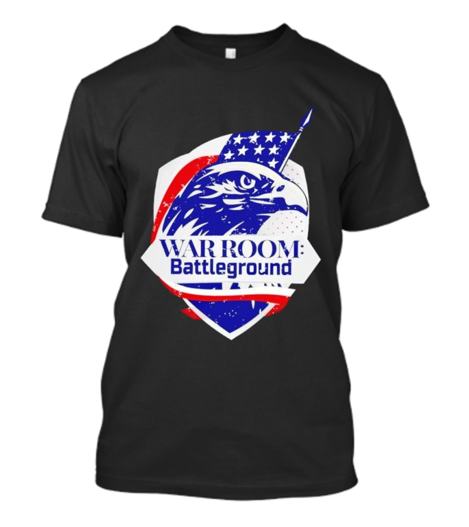 War Room Battleground Eagle American Flag Crest T-Shirt