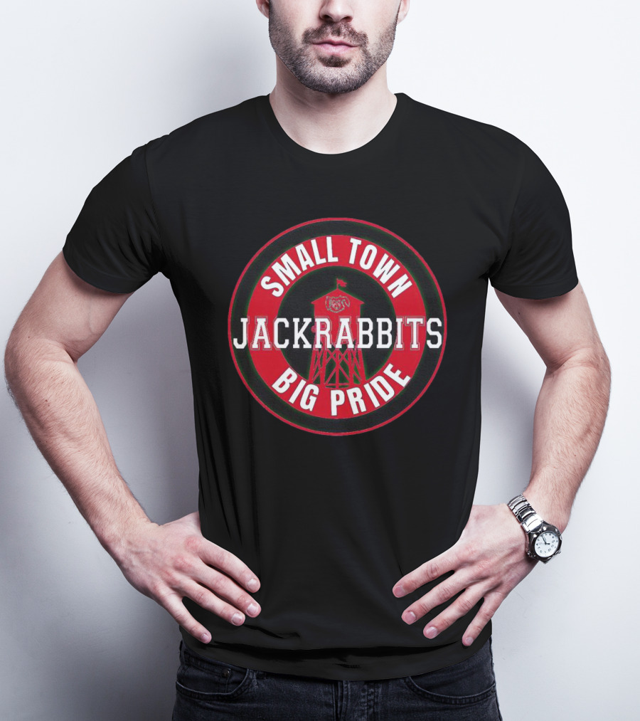 Jackrabbits Small Town Big Pride Watertower Emblem T-Shirt